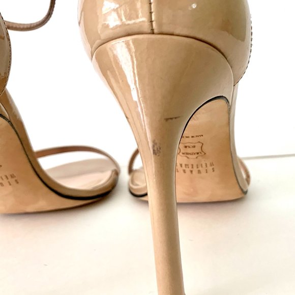 Stuart Weitzman | Shoes | Stuart Weitzman Nudist Nunaked Ankle Strap Heels Size 5 | Poshmark